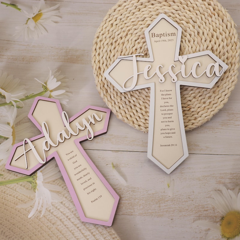 Crib Cross Baby Girl - Etsy