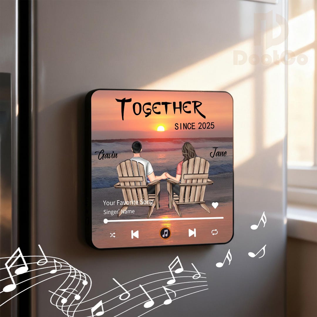 Custom Music Gift Fridge Magnet,custom Fridge Magnet,magnet With Music ...