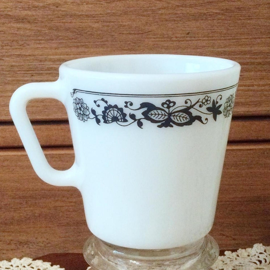 Pyrex Coffee Cup 1410, Vintage Kitchen Decor, Rustic Country Cottage ...
