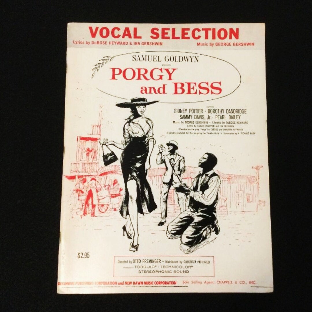 1960's Porgy and Bess Music Book, Vocal Selection, English Speaking ...