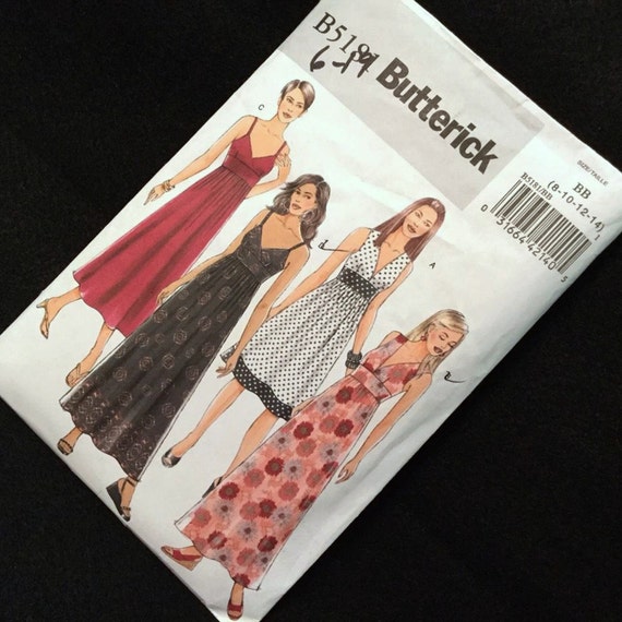 Summer Dress Pattern Sewing Pattern Butterick B 5181 Close | Etsy