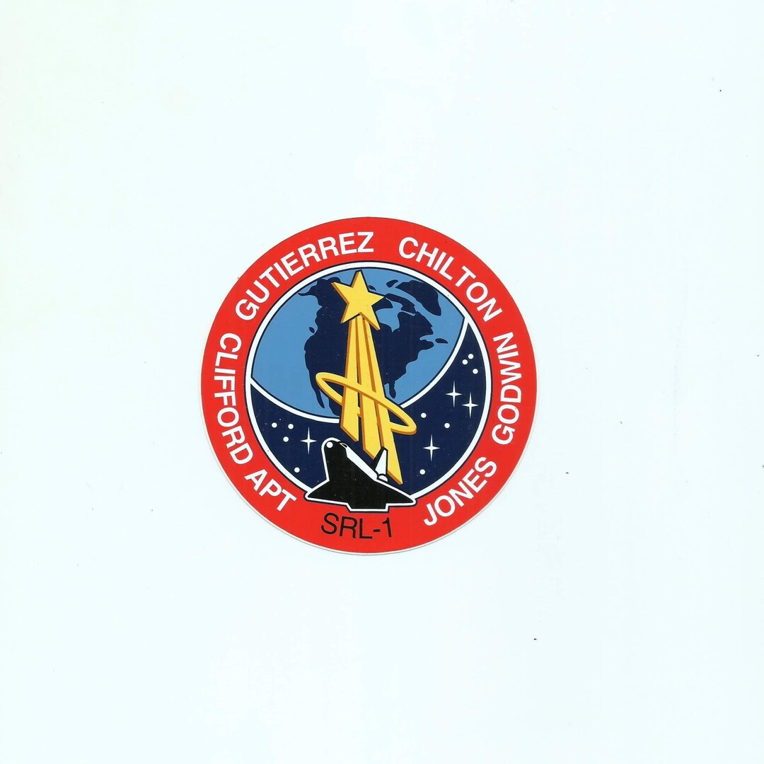 NASA Crew Patch Decal, STS-59, Johnson Space Center Souvenir, Astronaut ...