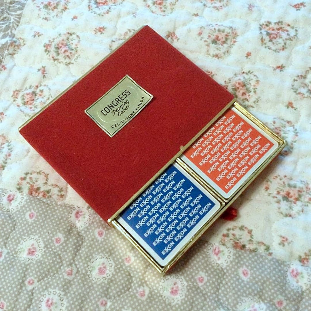 Vintage Playing Cards, 1970's Congress Cards, Two Unopened Decks ...