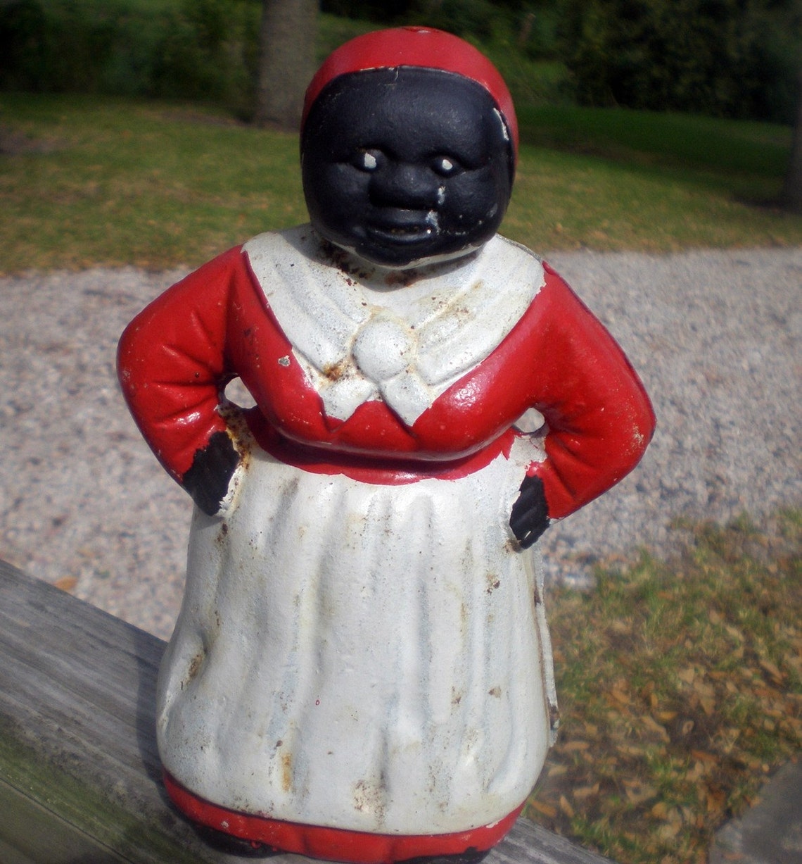 Vintage Cast Iron Bank Aunt Jemima Black Americana Coin Bank Etsy