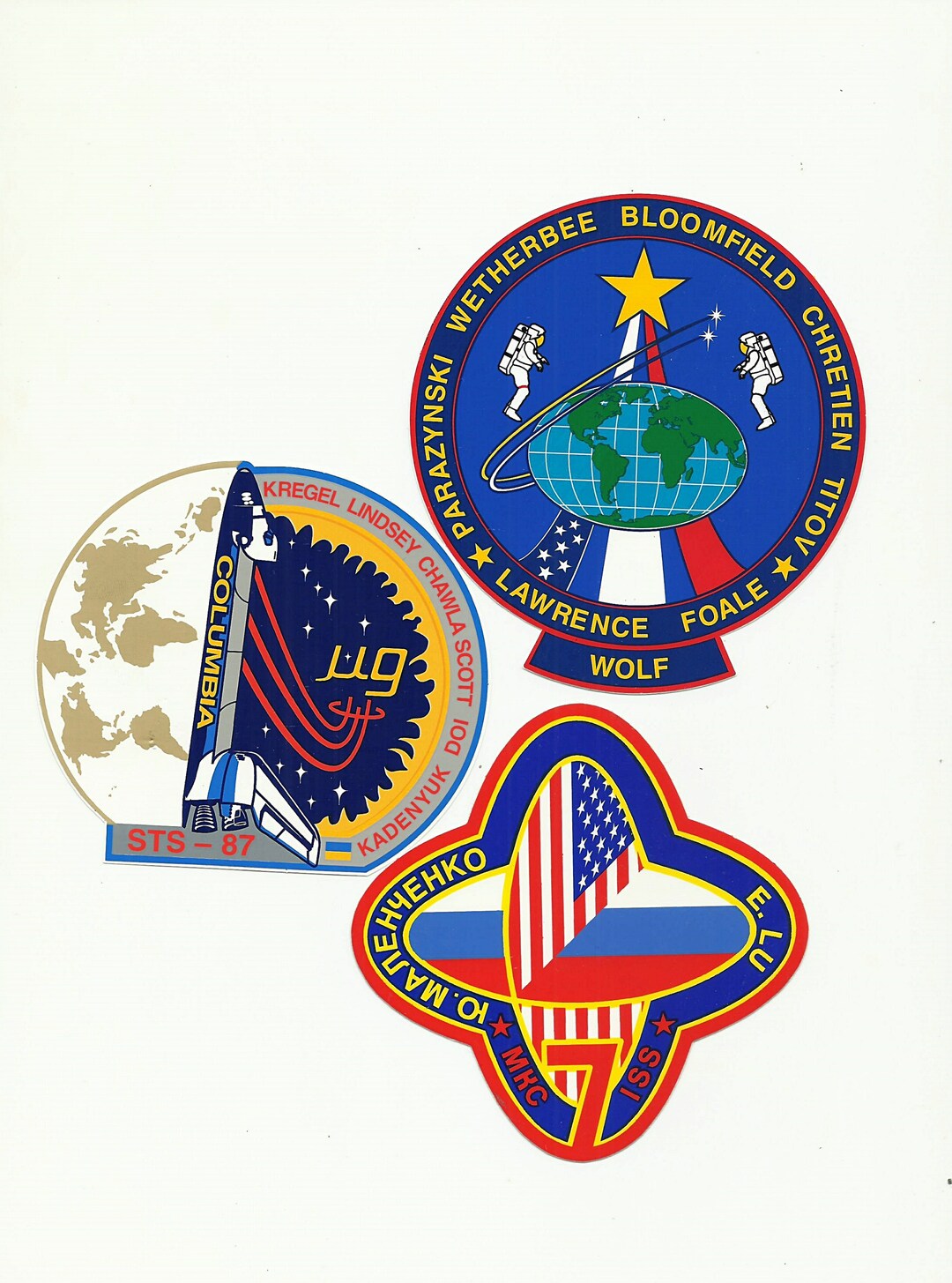 3 NASA Space Decals, Johnson Space Center Souvenir, Astronaut ...