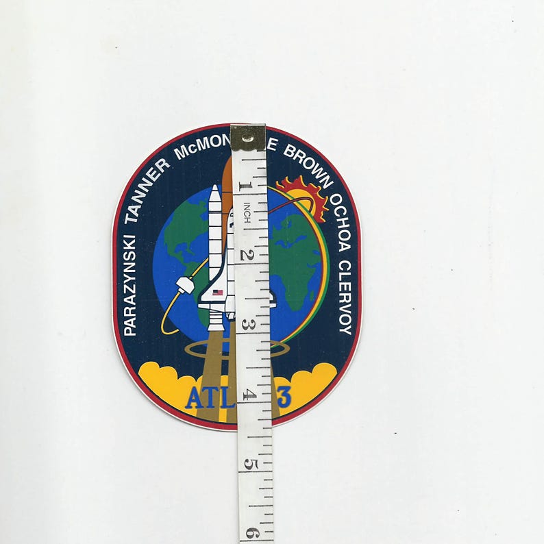 NASA Crew Patch Decal, STS-66, Johnson Space Center Souvenir, Astronaut ...