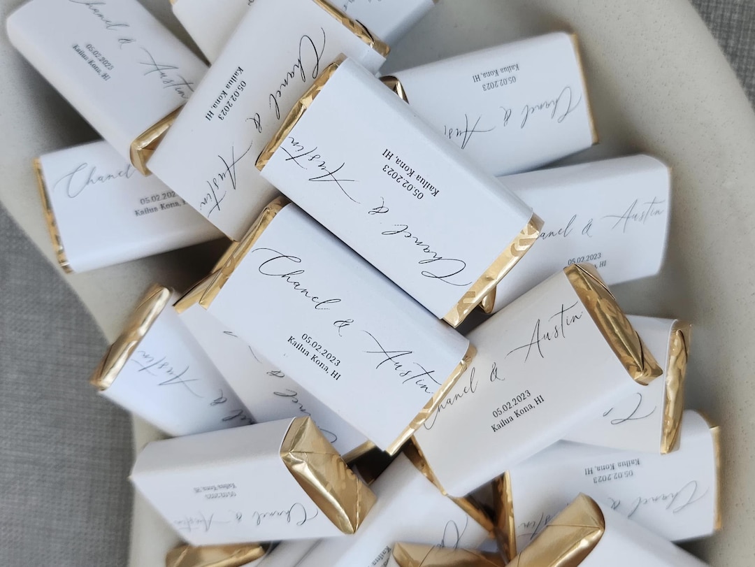 Personalized Chocolate | Wedding Chocolate - Etsy