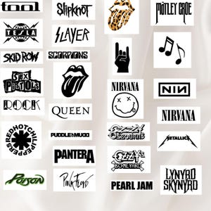 Rocker SVG Bundle, Rock Letters SVG Cricut, Rock Png, Rock Font Otf ...