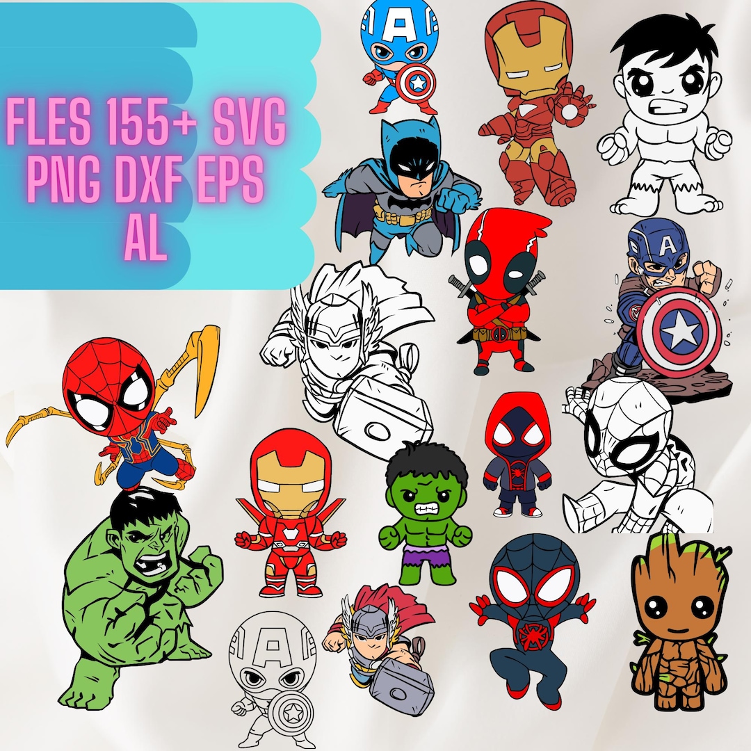 Superhero Baby, Png, Svg, Dxf, Eps, Avengers Baby, Baby DIY, Avengers ...