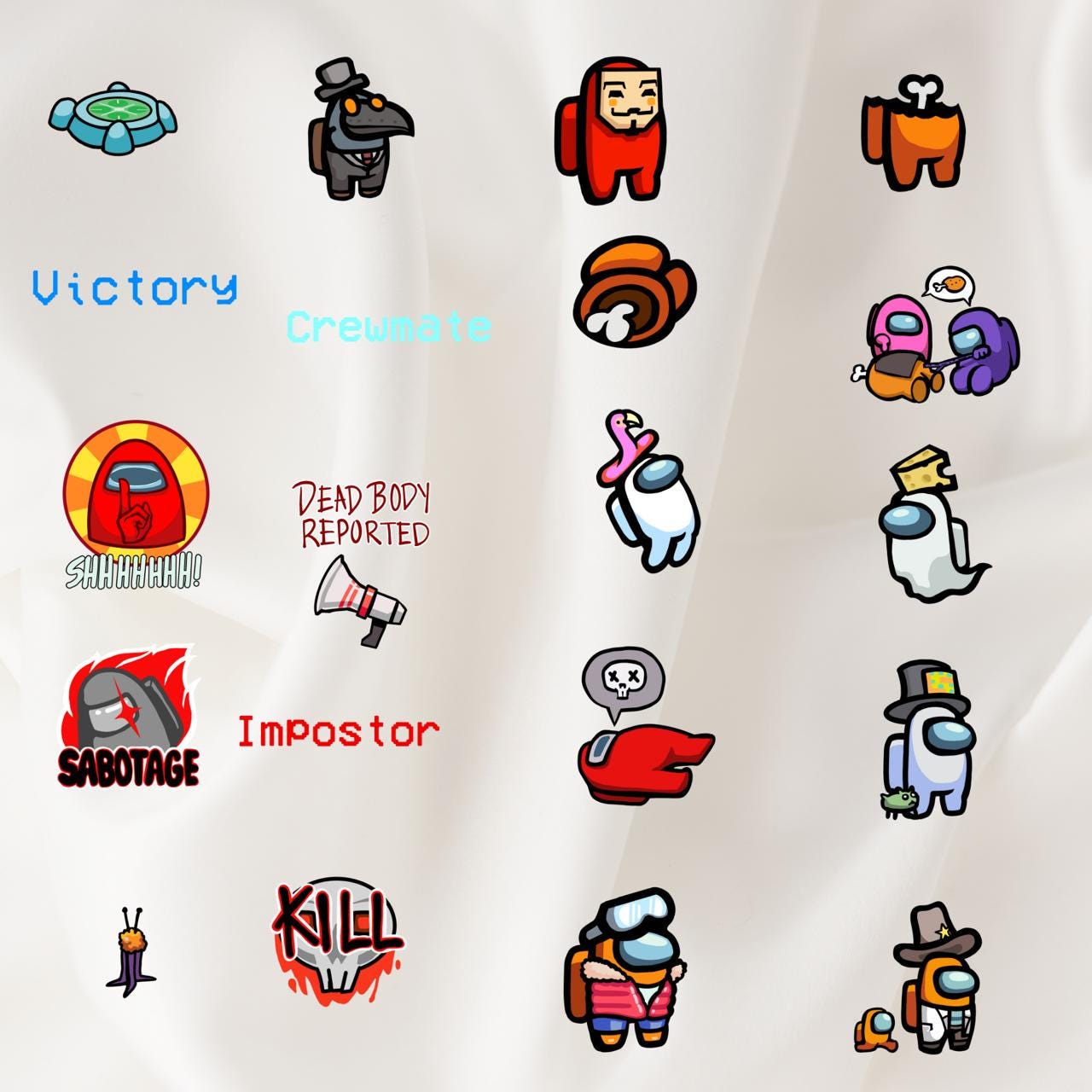 Among Us Svg Bundle, Design Bundle Layered Items, Clipart, Game Impasta ...