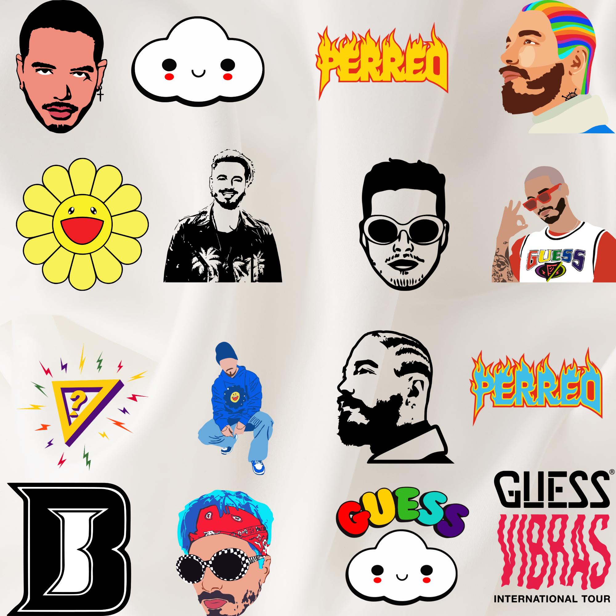 J Balvin SVG Bundle, Famous Singer Clipart (digital Download) - Etsy