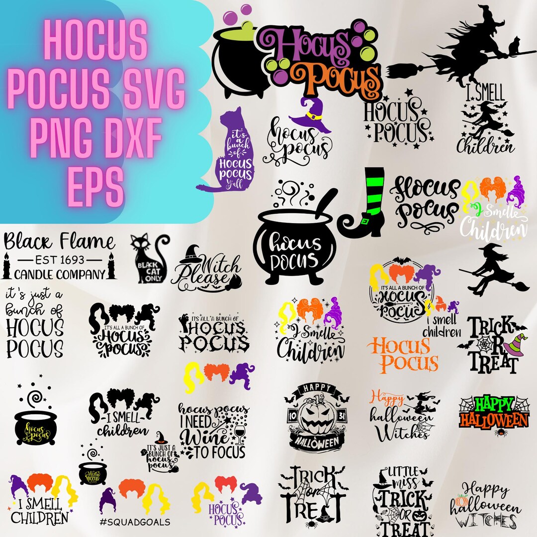 Hocus Pocus SVG Bundle, Sanderson Sisters Svg, Hocus Pocus Clipart ...