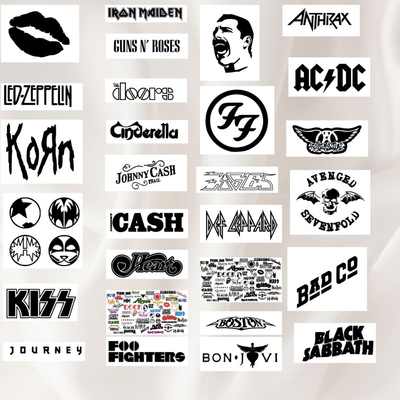 Rocker SVG Bundle, Rock Letters SVG Cricut, Rock Png, Rock Font Otf ...