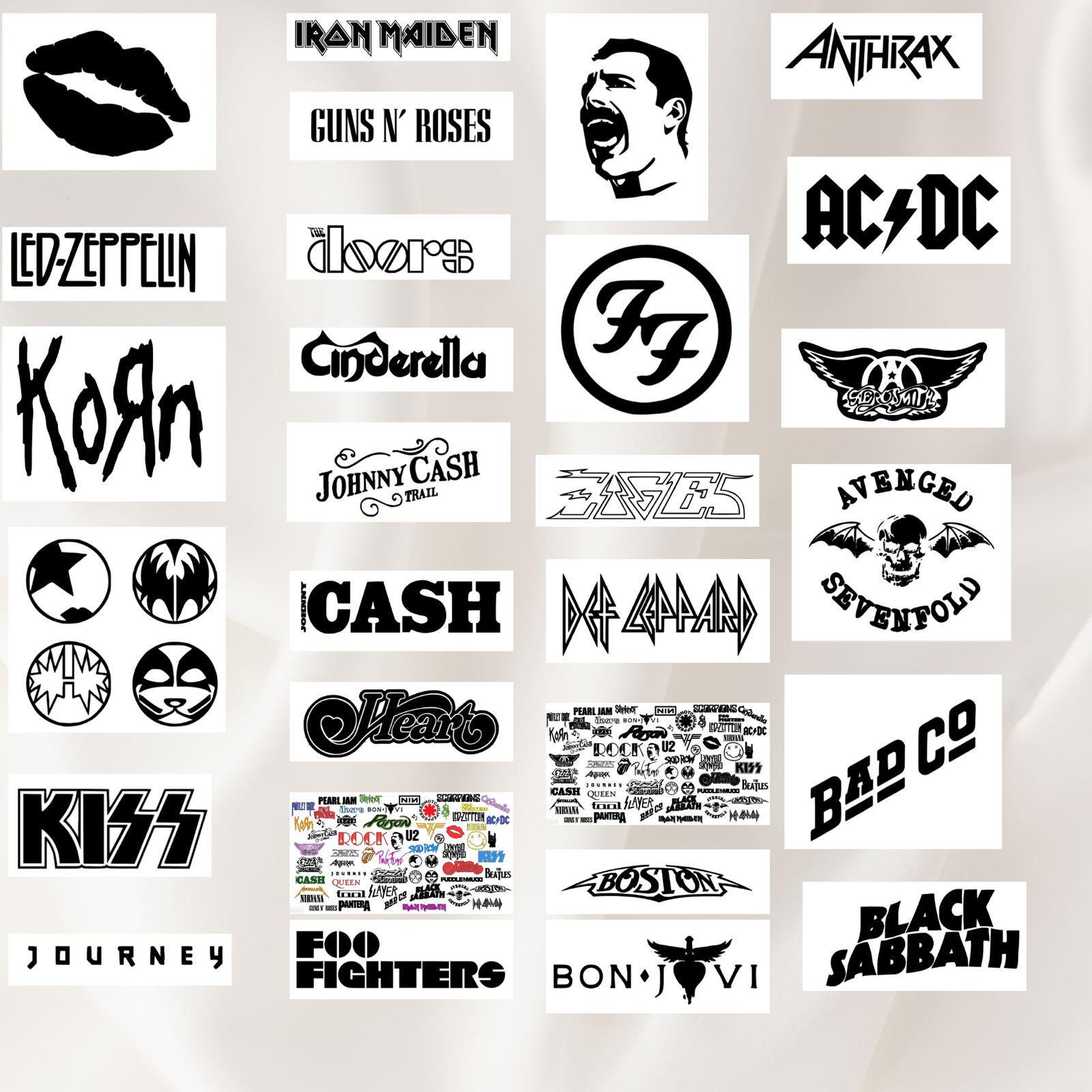 Rocker SVG Bundle, Rock Letters SVG Cricut, Rock Png, Rock Font Otf ...