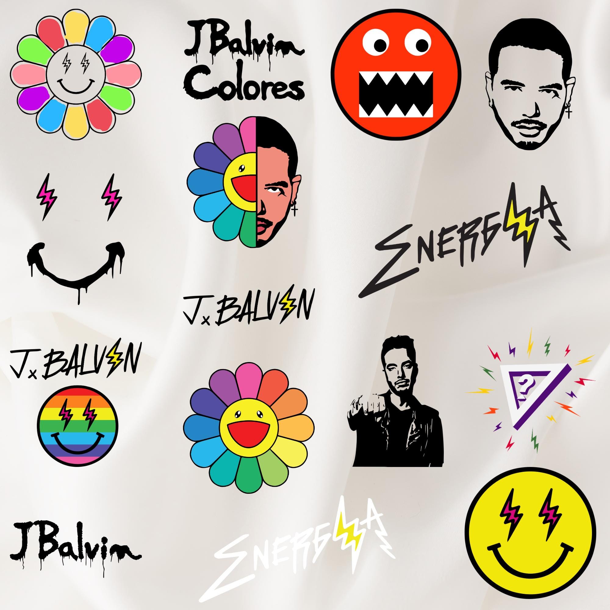 J Balvin SVG Bundle, Famous Singer Clipart (digital Download) - Etsy