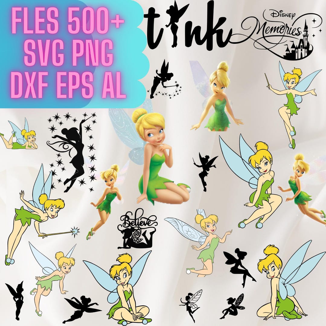 Tinkerbell SVG Bundle,tinkerbell Svg,tinkerbell Png,tinkerbell Flaying ...