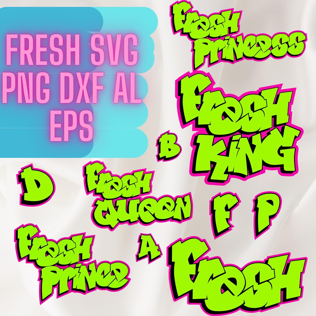 Fresh Prince Files, Fresh Prince Fonts SVG, African Svg, Fresh Prince ...