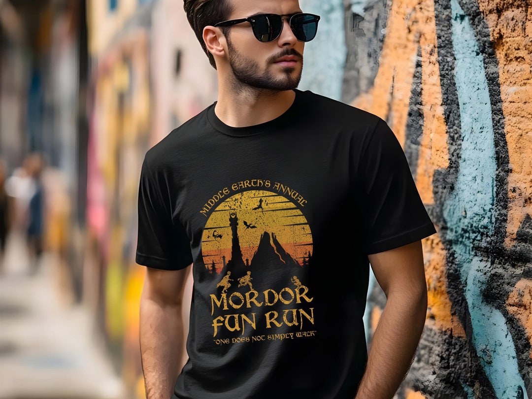 Middle Earth's Annual Mordor Fun Run Shirt, LOTR Vintage Shirt, Funny ...