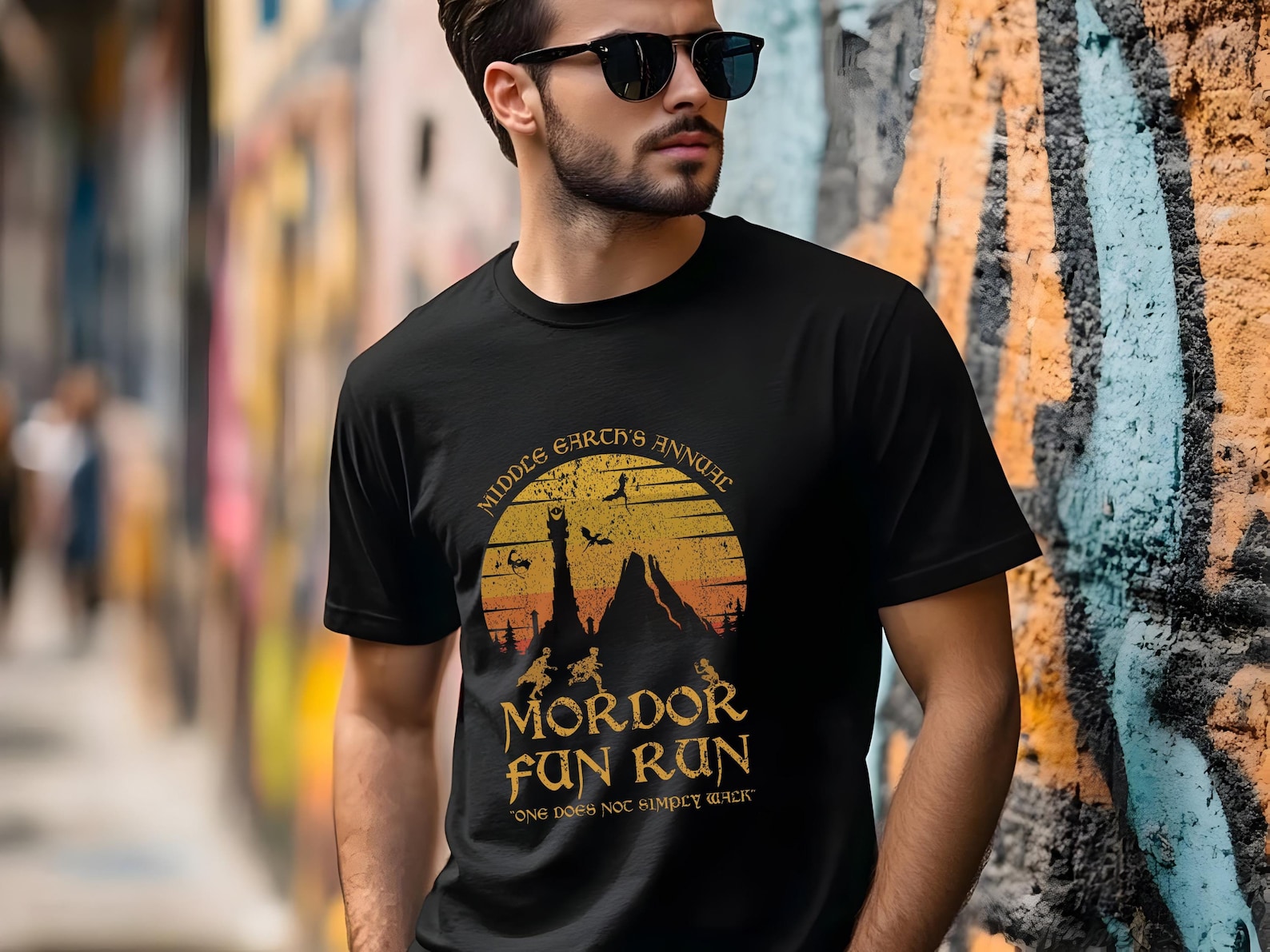Middle Earth's Annual Mordor Fun Run Shirt, LOTR Vintage Shirt, Funny ...