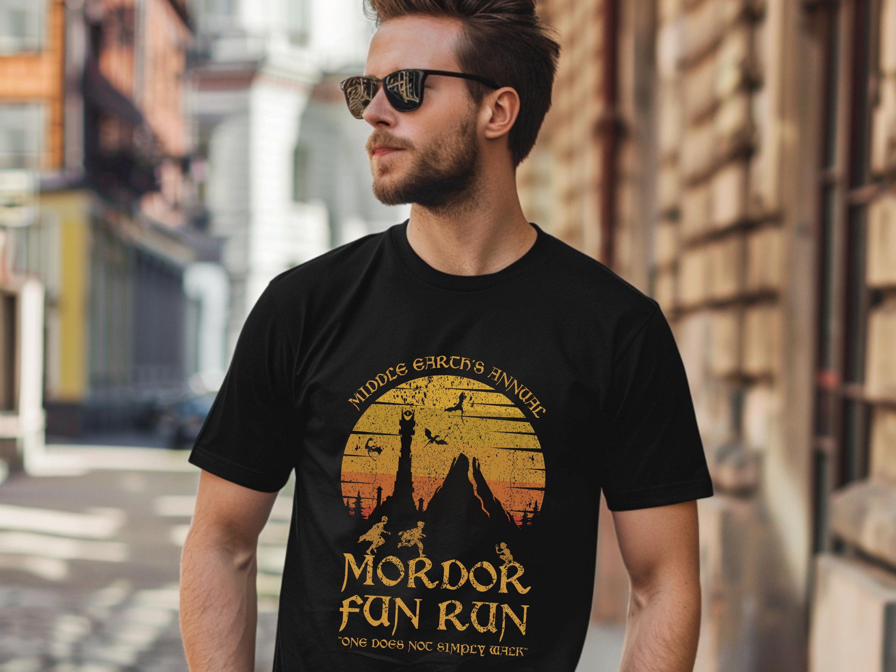 Middle Earth's Annual Mordor Fun Run Shirt, LOTR Vintage Shirt, Funny ...