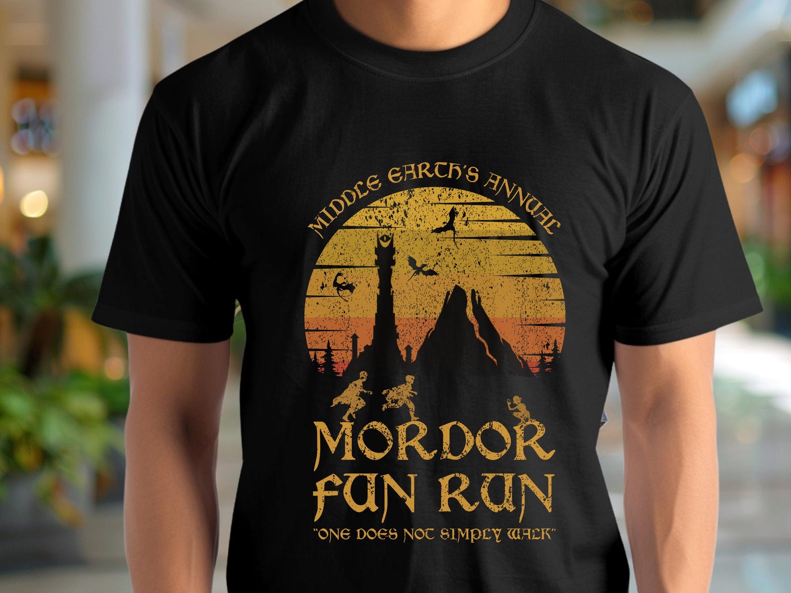 Middle Earth's Annual Mordor Fun Run Shirt, LOTR Vintage Shirt, Funny ...