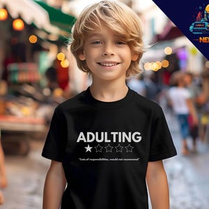 Adulting Lots of Responsibilities Shirt, Funny Tee, Sarcastic T-shirt ...