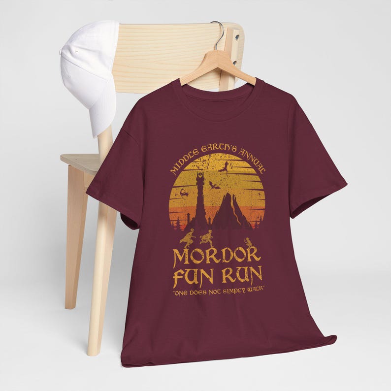 Middle Earth's Annual Mordor Fun Run Shirt, LOTR Vintage Shirt, Funny ...