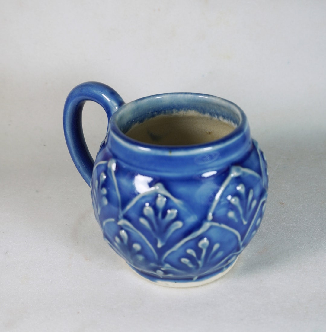 Rustic Elegant Cobalt Blue Ceramic Coffee Mug, Azure Blue, Lapis Blue ...