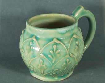 Green Coffee Mug | Etsy