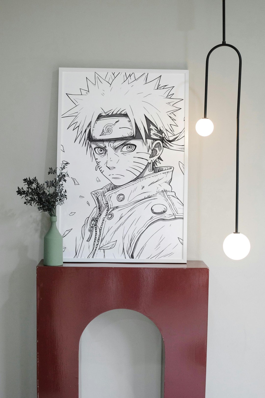 Naruto Manga Style Poster, Bold Anime Wall Art, Exclusive Naruto ...