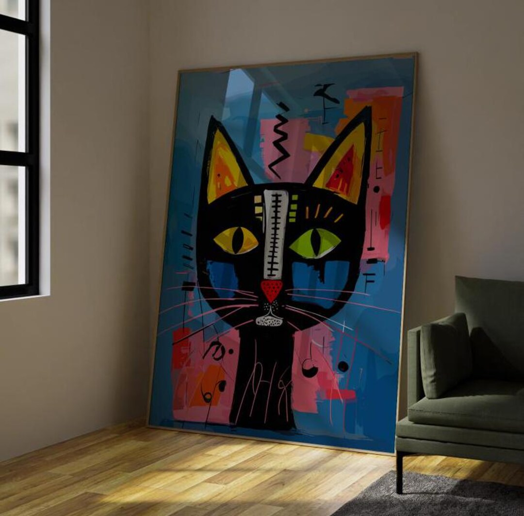 Basquiat Cat Art, Fine Art Posters, Jean Michel Basquiat, Abstract ...