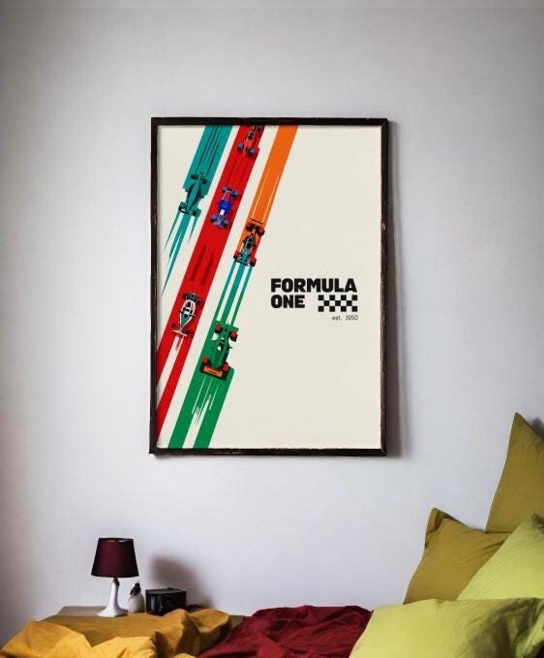 F1 Poster, Formula One Digital Print Racecar Poster, Fine Art Posters ...