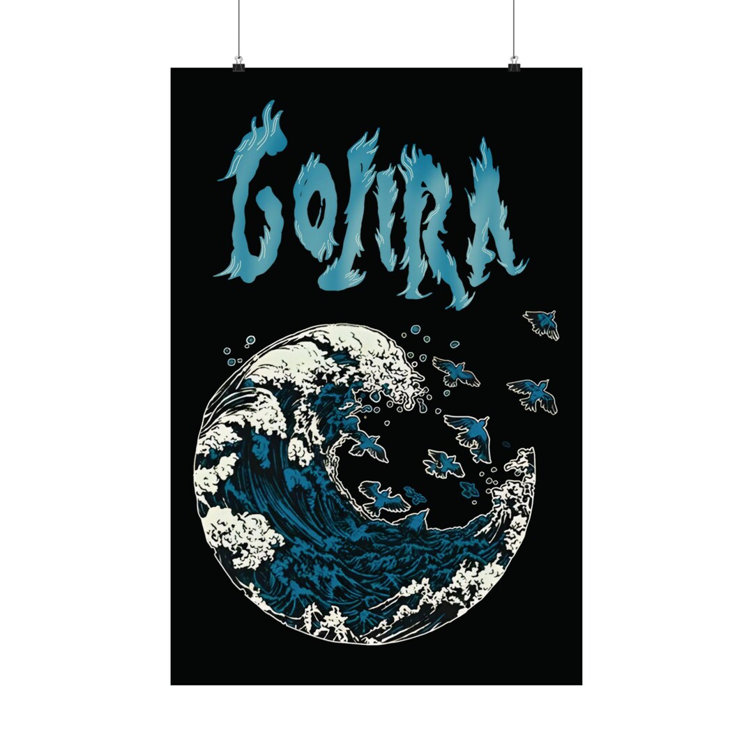 Beautiful Wave Gojira Poster, Stranded Gift, Silvera Merch, Gojira Band ...