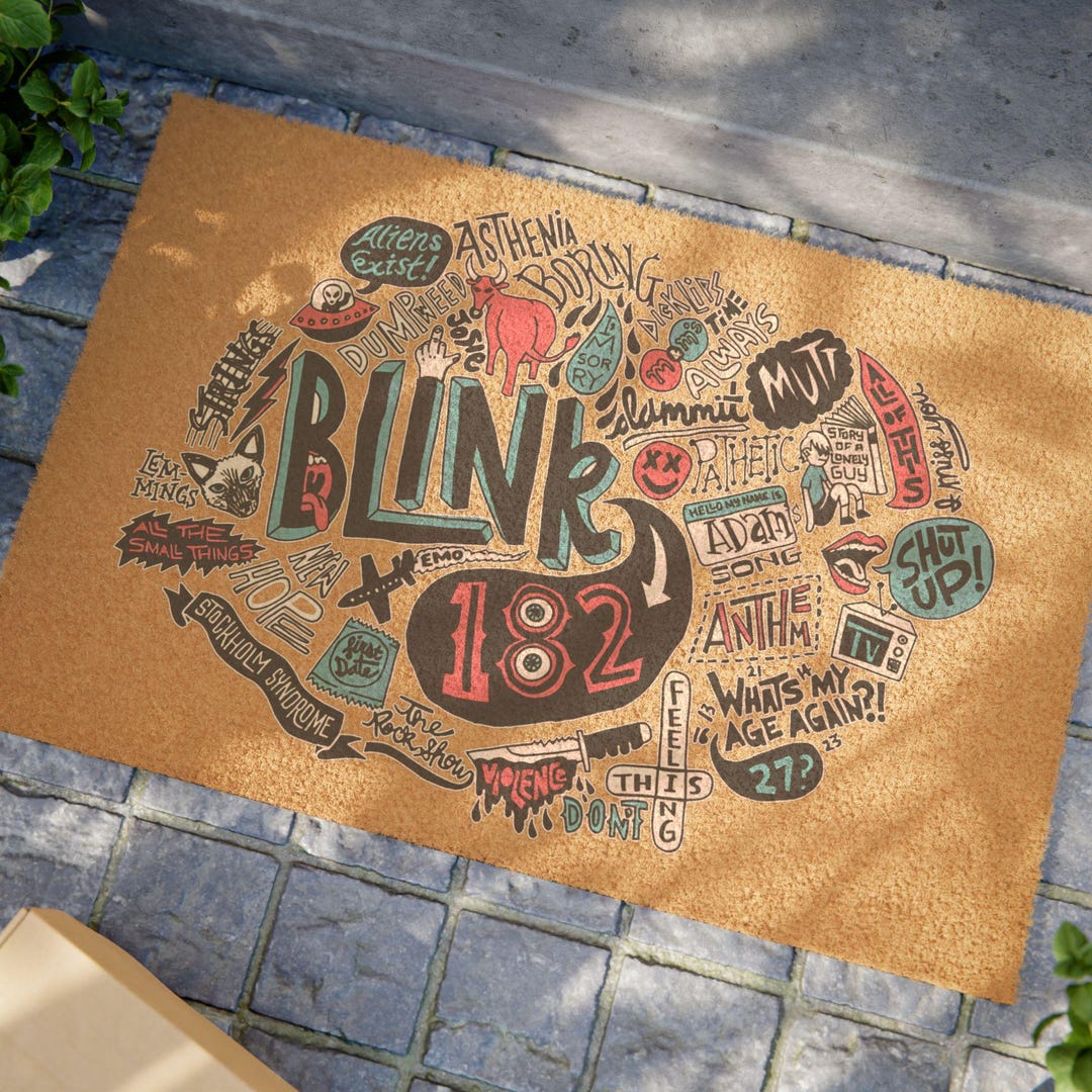 Blink 182 Doormat, Vintage Blink 182 Album Patch, World Tour Merch, 90s ...