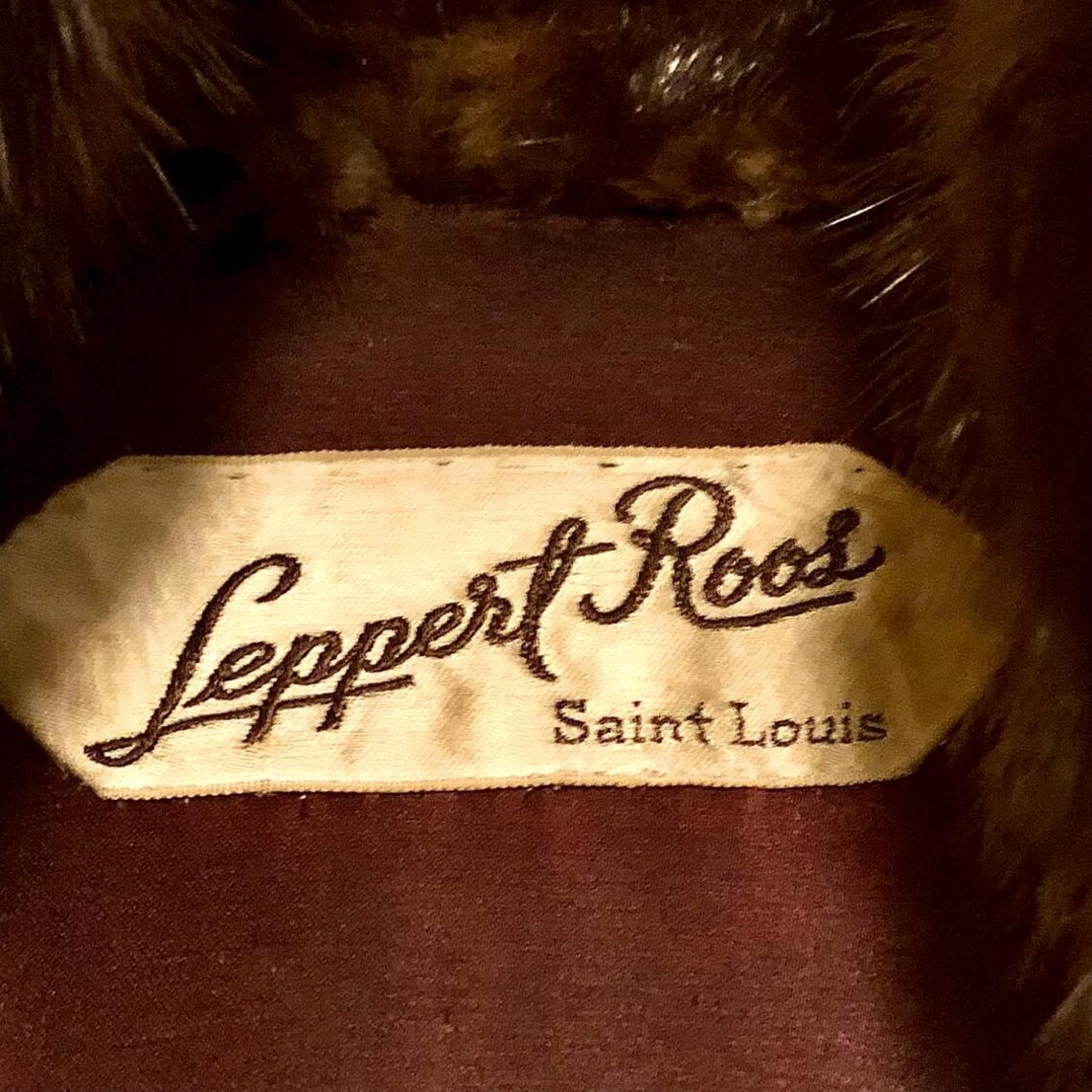 Rare Vintage Long Muskrat Fur Coat LG LEPPERT ROOS Fur Co St. Louis - Etsy