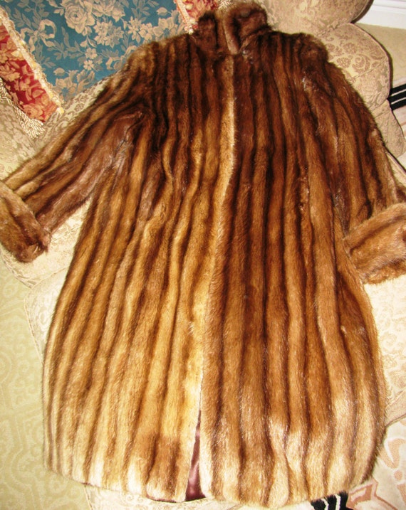Vintage Muskrat Fur Coat Full Length LG Furrier Leppe… - Gem
