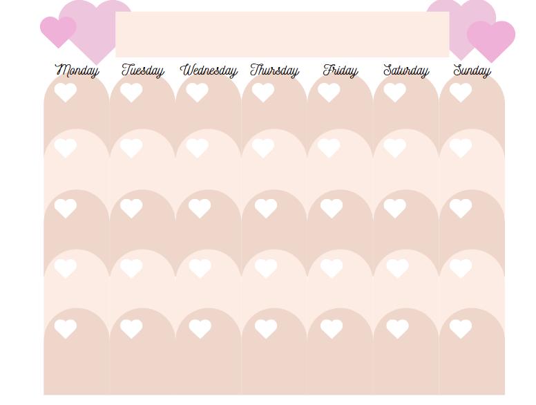 Calendar Template - Etsy