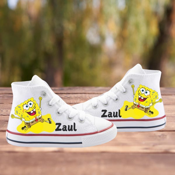 Spongebob Shoes - Etsy