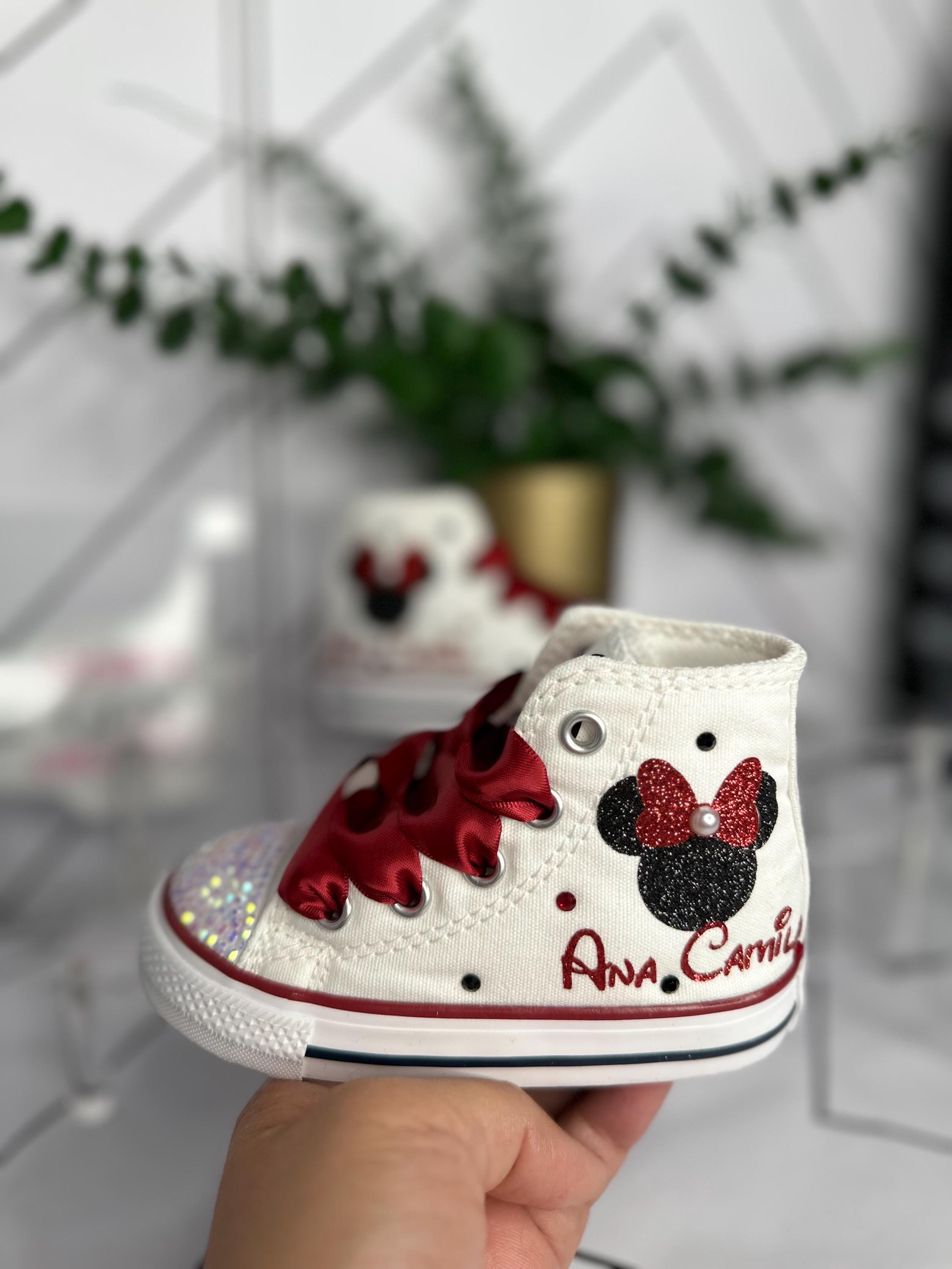 Minnie Personalized Converse, Custom Sneakers Kids Infant Toddler ...