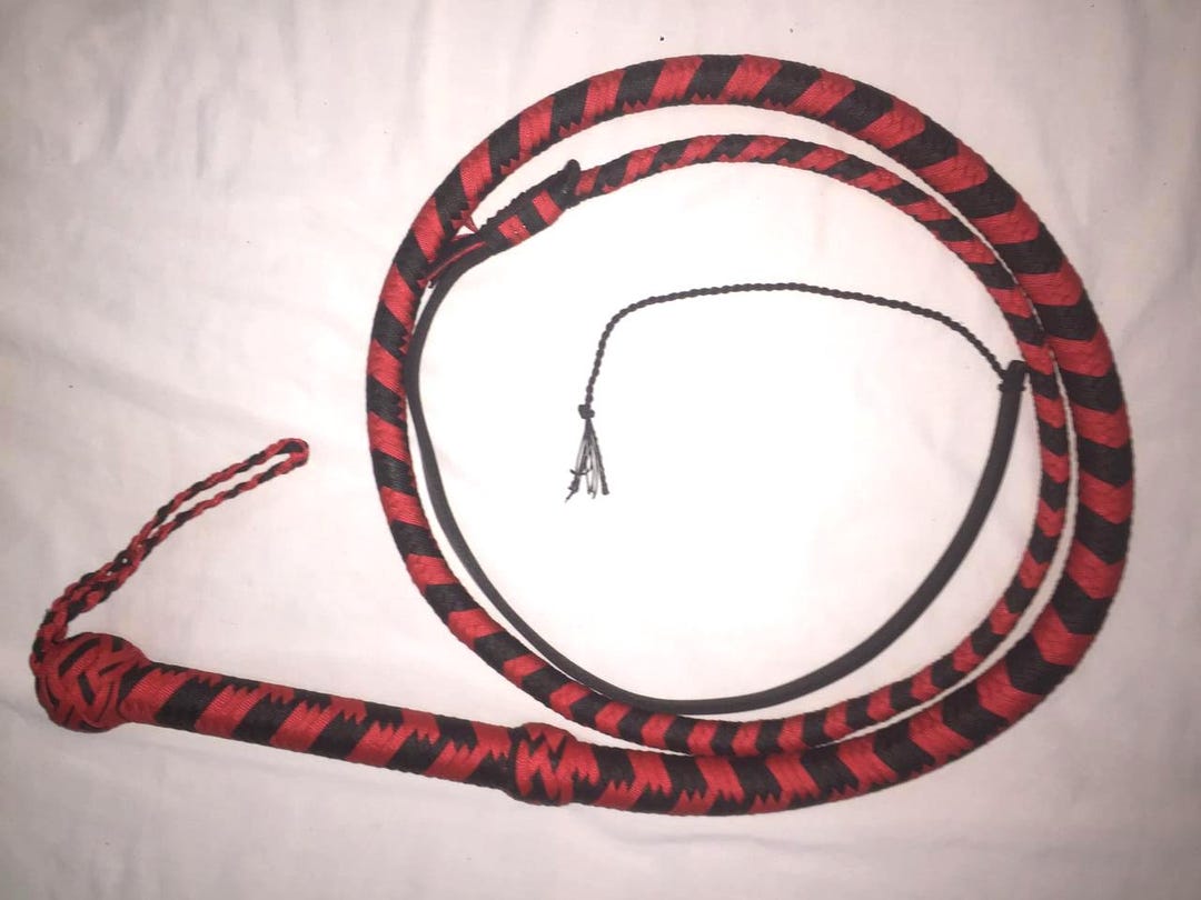 Nylon Bullwhip Nylon Paracord Whips Size 3 Feet to 12 Feet Long ...