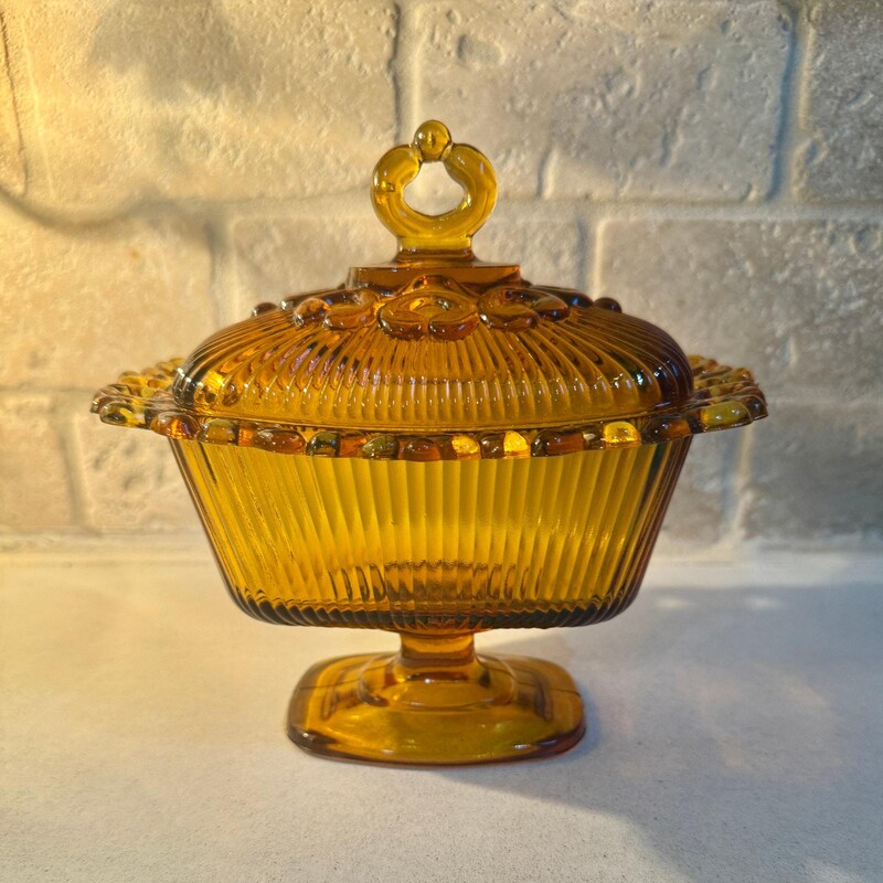 Amber Candy Dish - Etsy