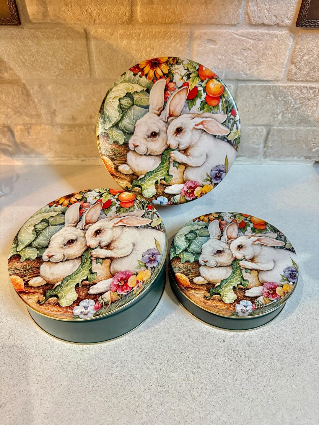 Vintage 3 Cabbage Patch Tin Boxes With 2 Bunnies – Easter Collectible ...