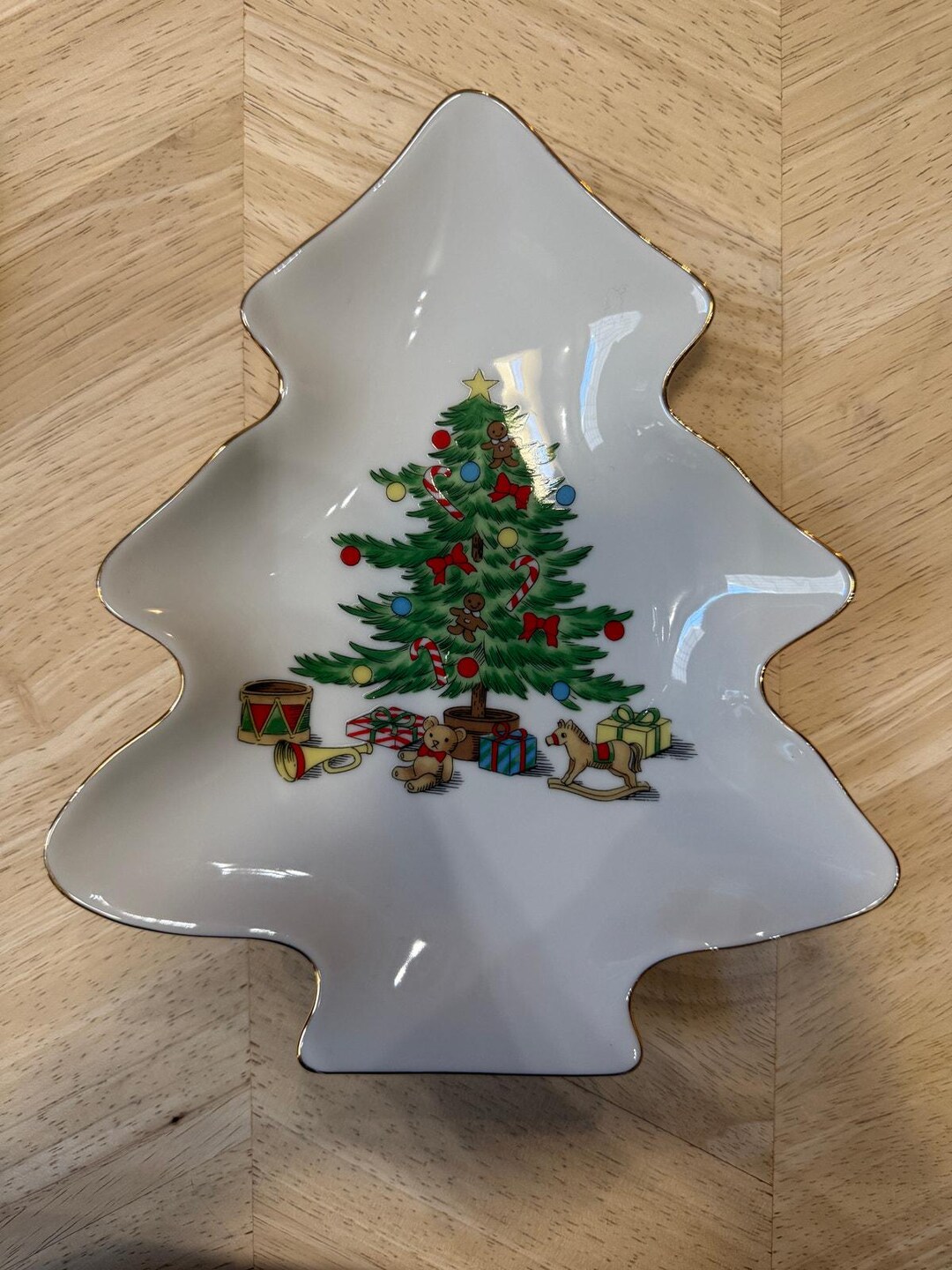 Shibata Fine Bone China Candy Dish Christmas Tree Shape 9". - Etsy