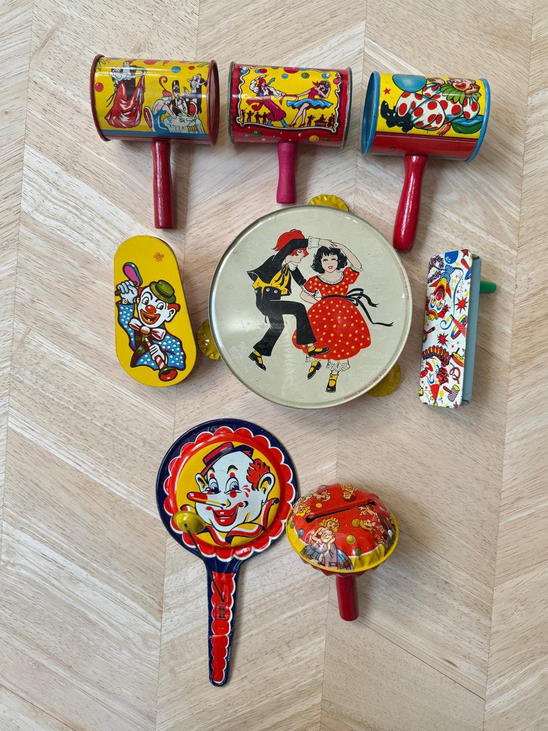 Vintage Toy Noise Makers - 7 Total, Estate Sale Finds, Great for New ...