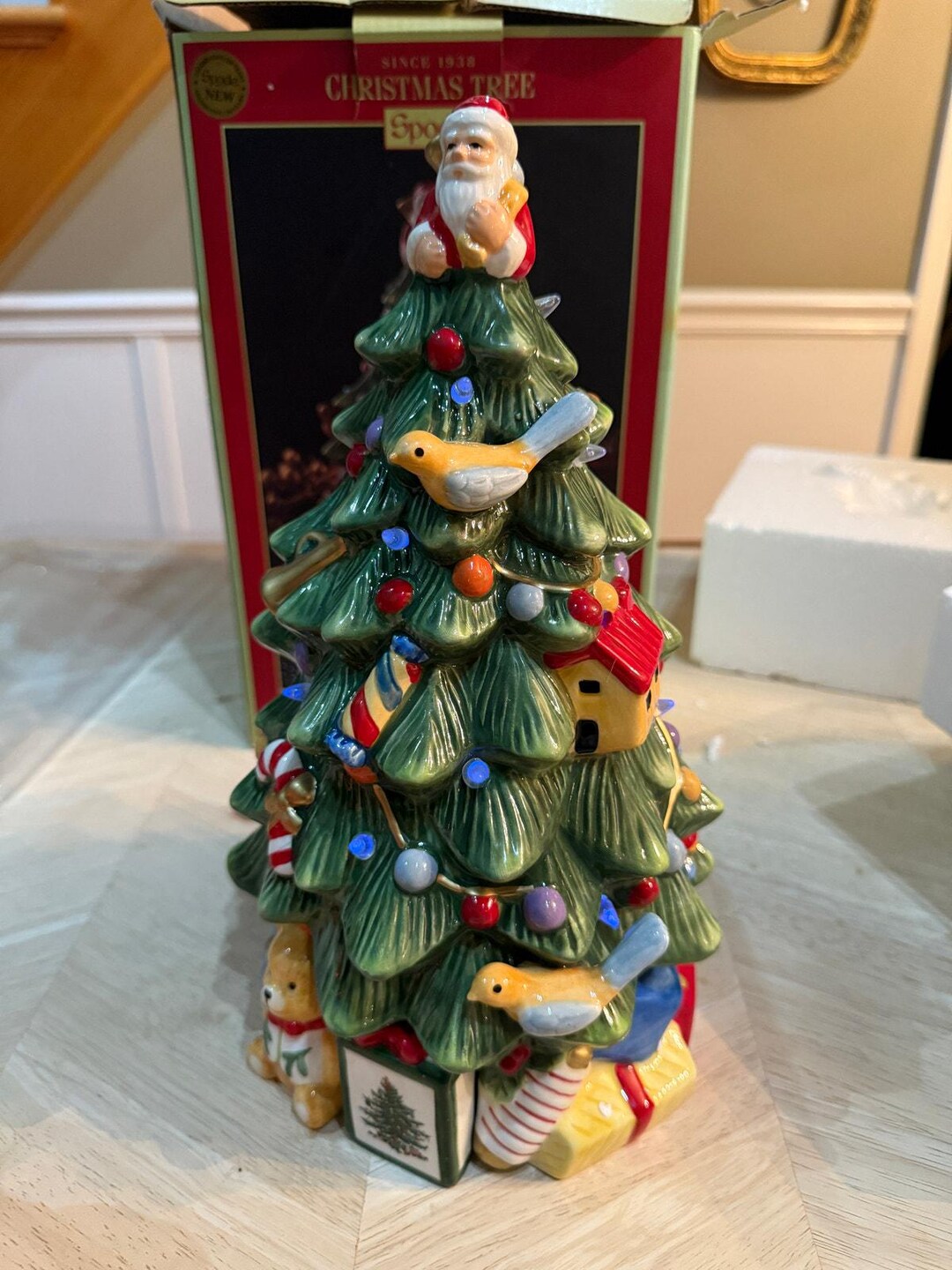 Spode Christmas Tree Figural LED Colorful Light up Battery Operated - Etsy