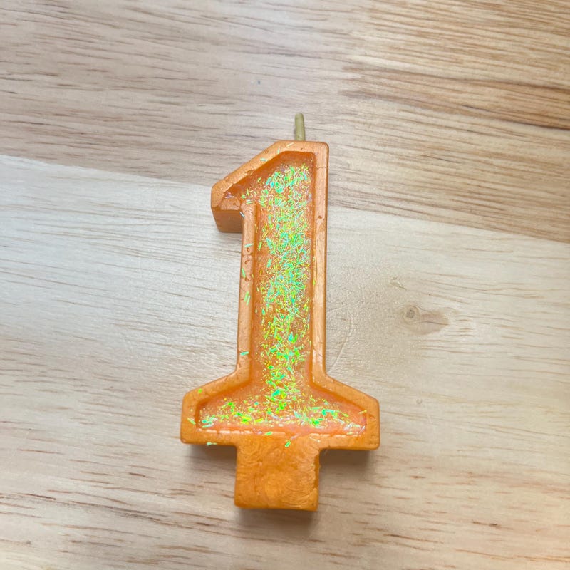 Number One Candle - Etsy
