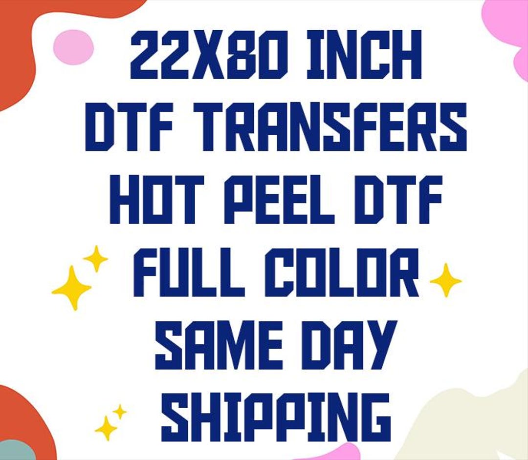 Custom DTF Print: Full Color Heat Transfer, Iron on Decal - Etsy
