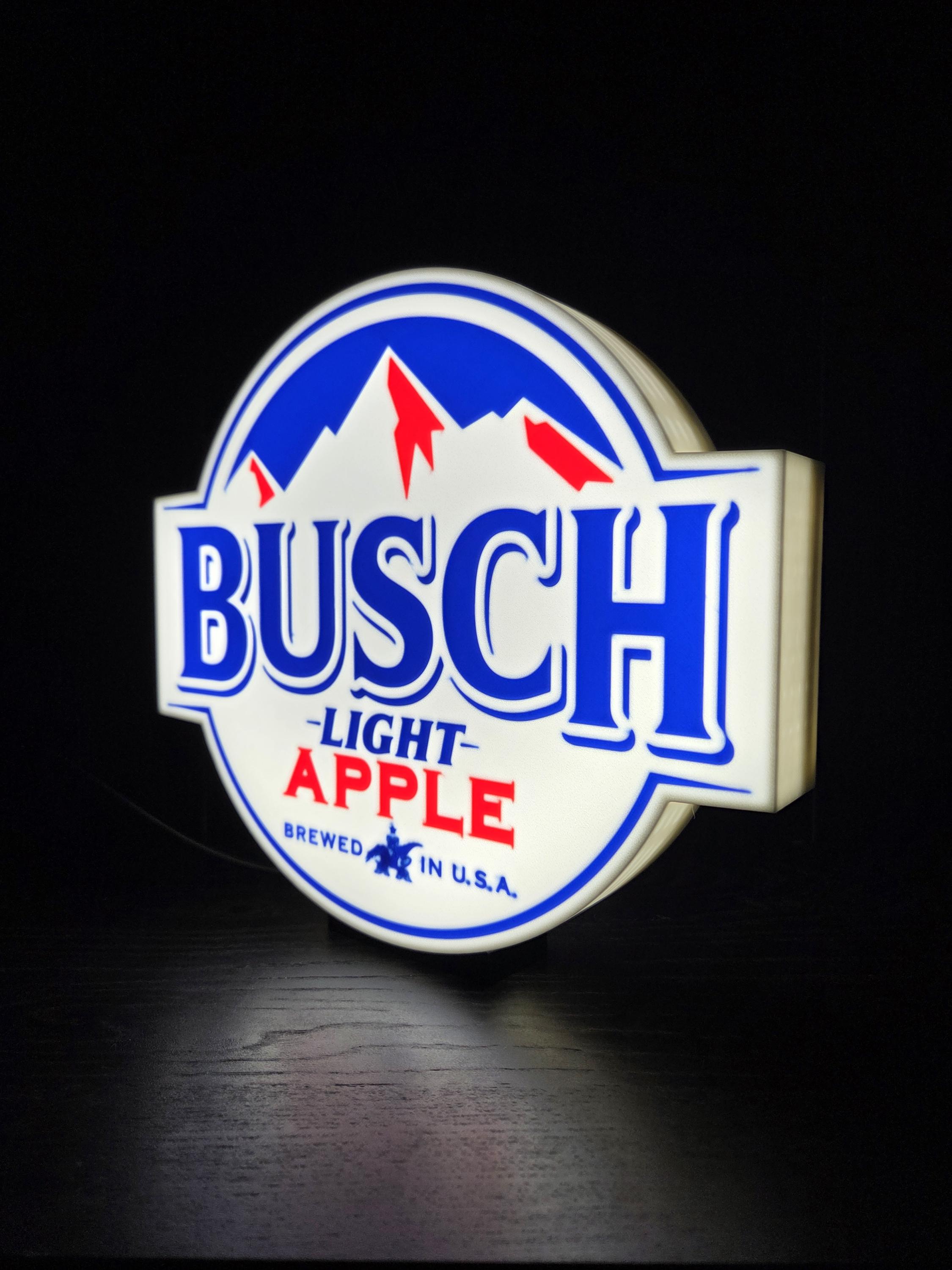 Busch Light Apple LED Sign Lightbox - Etsy