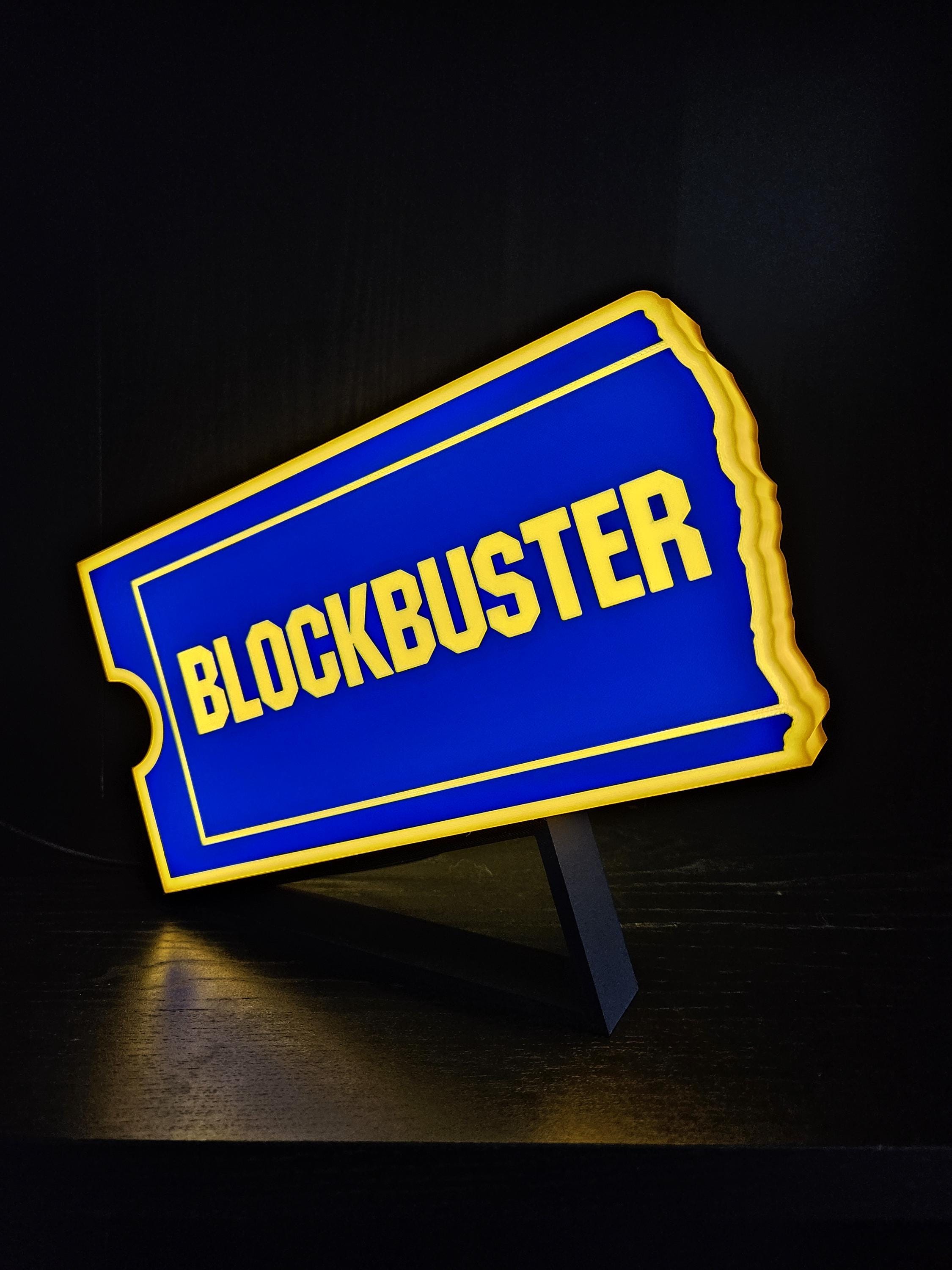Blockbuster Illuminated LED Sign, Lightbox - Etsy