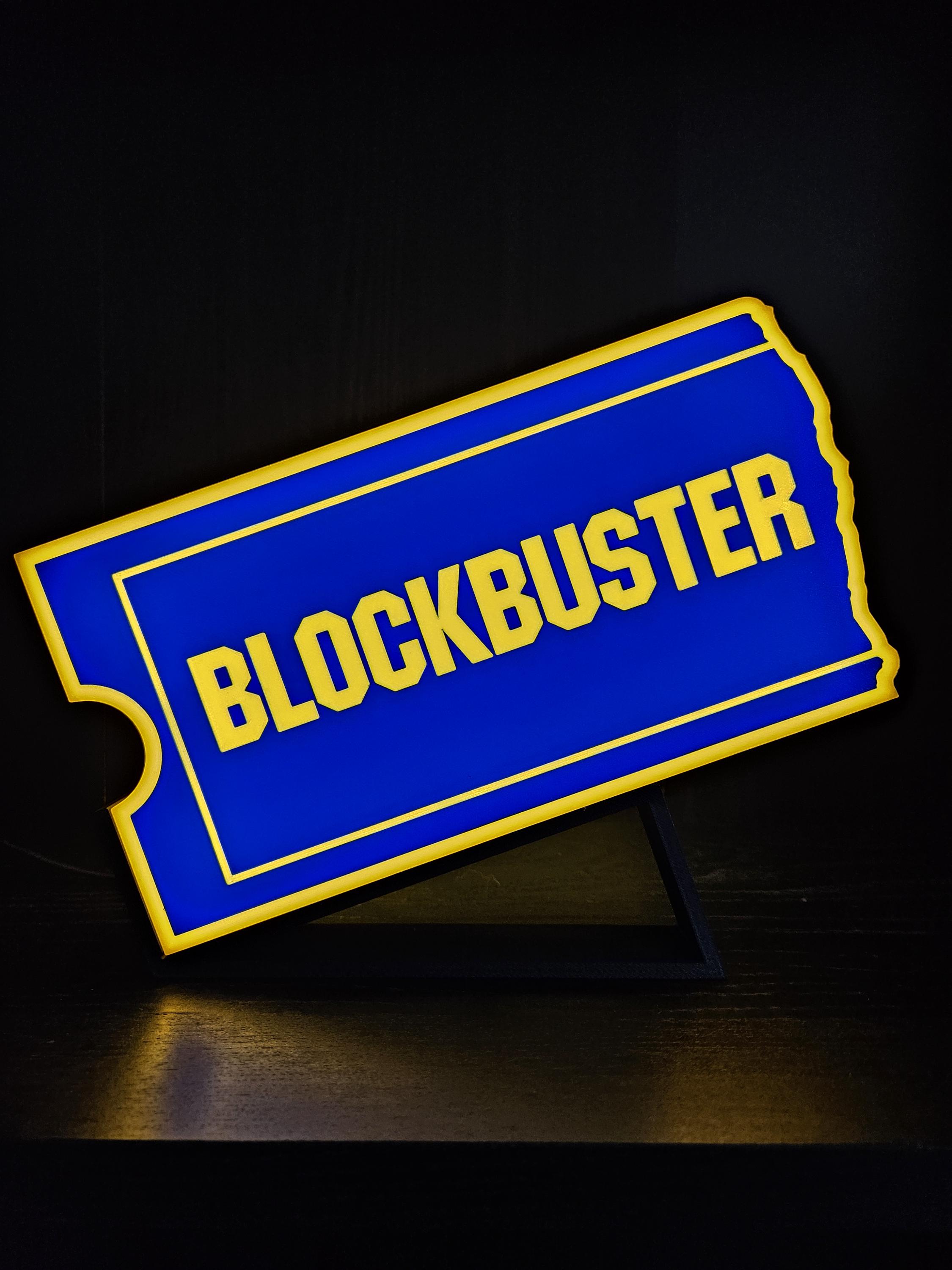 Blockbuster Illuminated LED Sign, Lightbox - Etsy